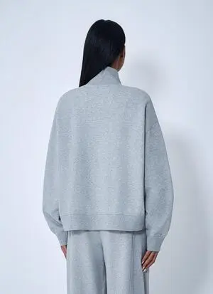 GANNI Half-zip Sweatshirt - Gray