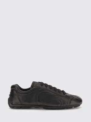 Prada Leather Sneakers - Black