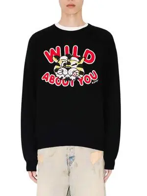 Kenzo Wild Tiger Wool And Cotton Sweater