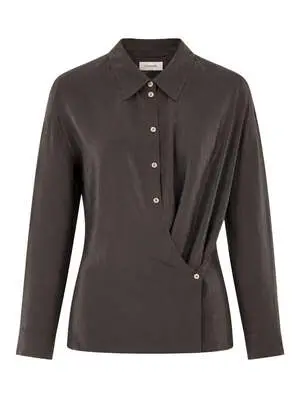 LEMAIRE Straight Collar Twisted Shirt - Multicolor