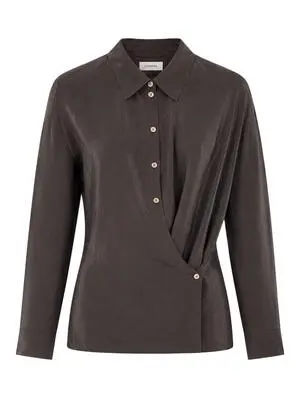 LEMAIRE Straight Collar Twisted Shirt - Multicolor