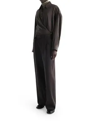 LEMAIRE Straight Collar Twisted Shirt - Multicolor