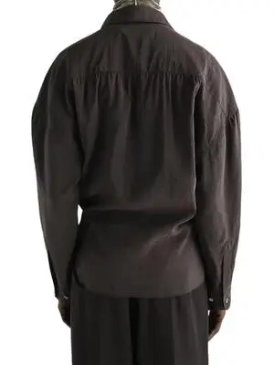 LEMAIRE Straight Collar Twisted Shirt - Multicolor