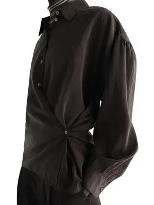 LEMAIRE Straight Collar Twisted Shirt - Multicolor