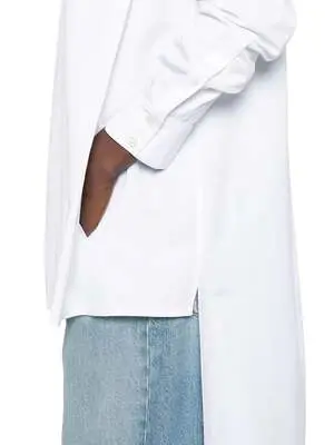 Alaïa Asymmetric Cotton Poplin Shirt