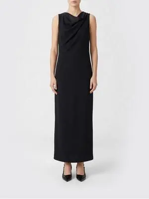 Max Mara Long Polyester Dress - Black