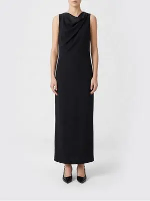 Max Mara Long Polyester Dress - Black