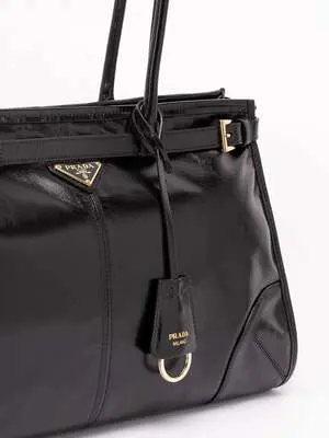 Prada Bonnie Large Leather Bag - Multicolor
