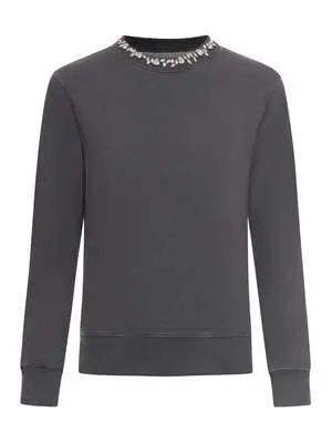 GOLDEN GOOSE Crystal-embellished Crewneck Sweatshirt - Multicolor