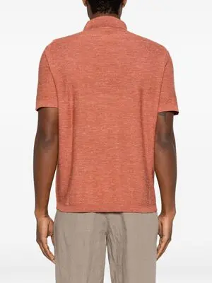 Brioni Cashmere And Silk Blend Polo Shirt