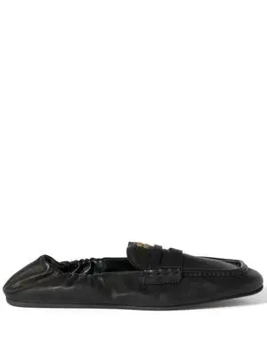 Miu Miu Ruches Leather Loafers - Multicolor