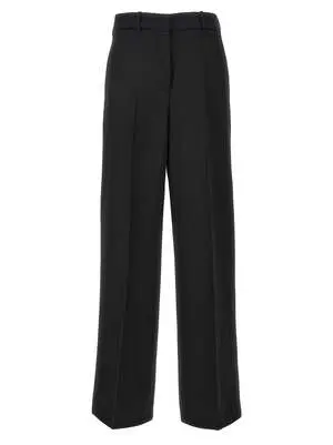 JIL SANDER Wide Leg Trousers - Black