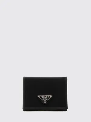 Prada Re-nylon Wallet With Logo - Black