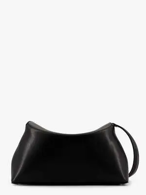 TOTEME T-lock Leather Clutch - Black
