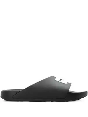 Givenchy Slide Sandals With Logo - Black