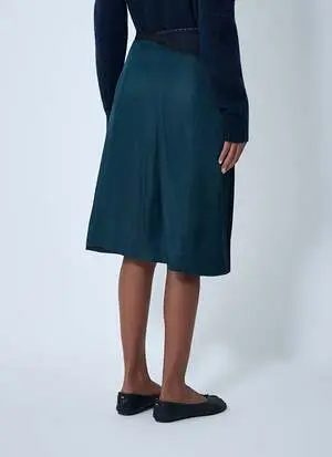 MAISON MARGIELA Contrast Panel Midi Skirt