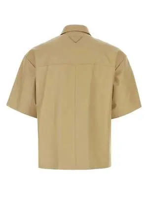 Prada Beige Leather Shirt