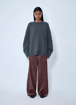 Issey Miyake Oversized Knit Sweater - Black