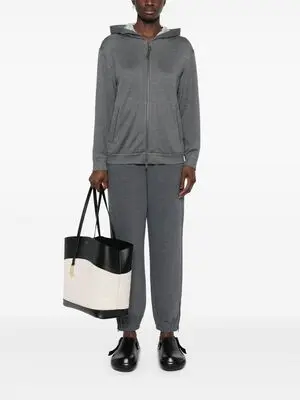 Brunello Cucinelli Cotton And Silk Hooded Cardigan - Multicolor