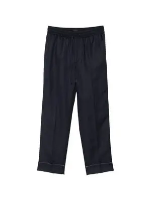 Brioni Asolo Linen And Wool Trousers - Multicolor