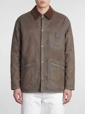 Loewe Cotton Blend Shirt Jacket - Brown