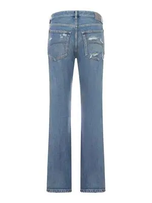 Balenciaga Medium Wash Denim Flare Jeans