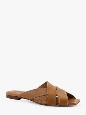 TOD'S Leather Sandals With Suede Detail - Multicolor