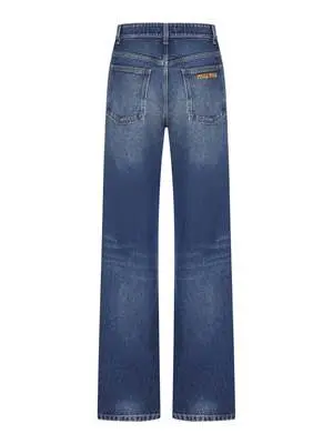 Miu Miu Wide-leg Jeans - Blue