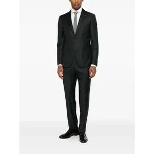 Tagliatore Grey Suits Single Breasted Suits
