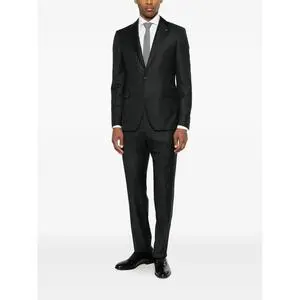 Tagliatore Grey Suits Single Breasted Suits