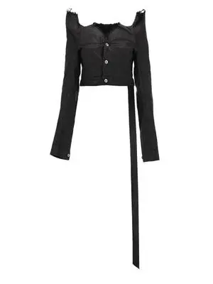 Rick Owens Tec Trucker Denim Jacket - Black