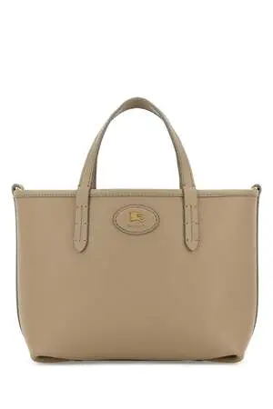 Burberry Dove Grey Leather Mini Bloomsbury Reversible Handbag - Gray