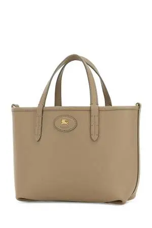 Burberry Leather Mini Bloomsbury Reversible Handbag - Gray