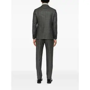 Tagliatore Grey Suits Single Breasted Suits