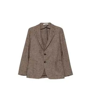 Tagliatore Textured Blazer - Brown