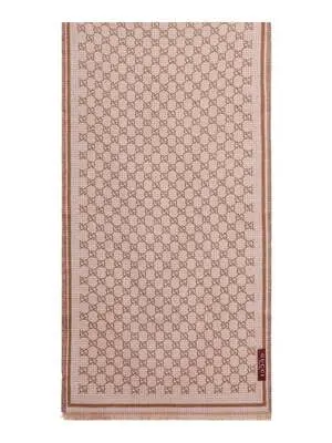 Gucci Double Side Gg Wool Scarf