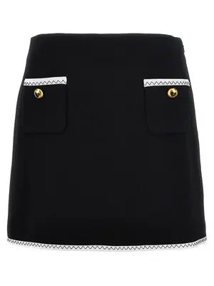 Moschino Heart Button Skirt - Multicolor