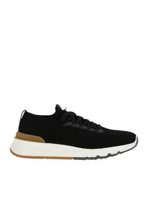Brunello Cucinelli Knitted Low Top Sneakers - Black