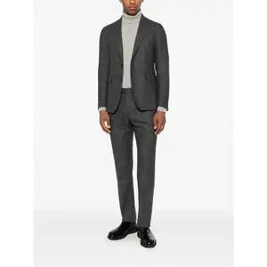 Tagliatore Grey Suits Single Breasted Suits