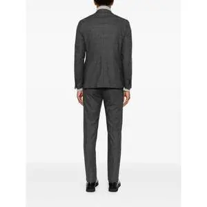Tagliatore Grey Suits Single Breasted Suits