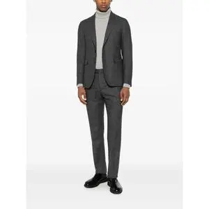 Tagliatore Grey Suits Single Breasted Suits