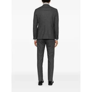 Tagliatore Grey Suits Single Breasted Suits
