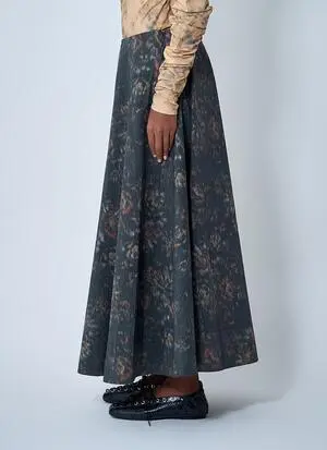 GANNI Midi Circle Skirt