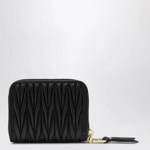 Miu Miu Matelasse Nappa Coin Purse - Black