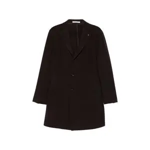 Tagliatore Coats Single Breasted Coats - Brown