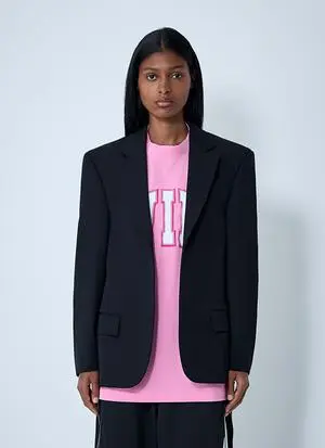 Balenciaga Single-breasted Blazer - Black