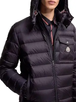 Moncler Piumino Corto Verith Con Cappuccio - Brown