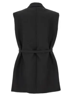 JIL SANDER Belt Wool Vest