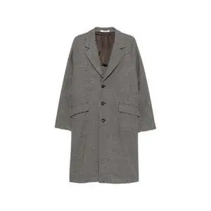 Tagliatore Grey Coats Single Breasted Coats - Gray