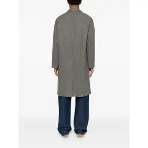 Tagliatore Grey Coats Single Breasted Coats